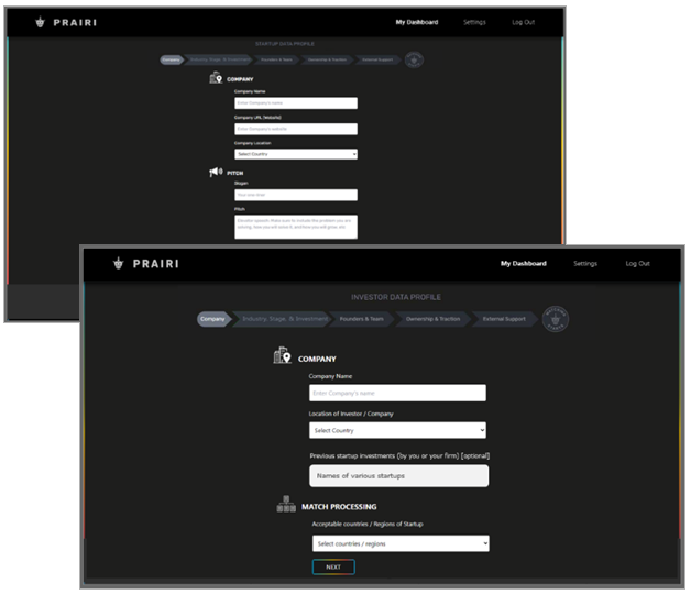 PRAIRI - Connect Startups with Investors | Matching Platform